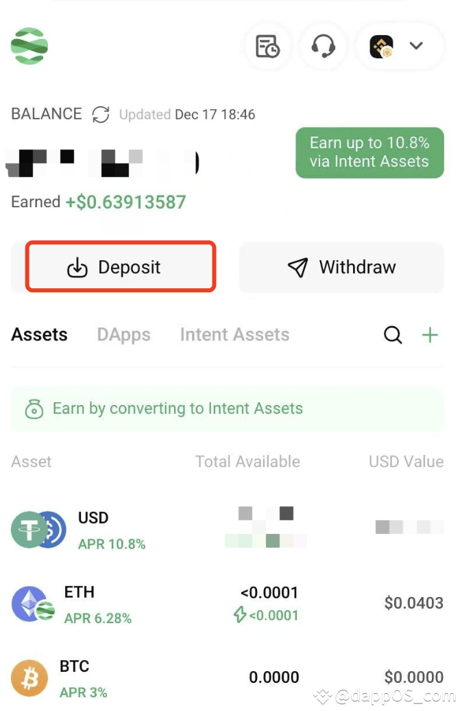 任务 2：在 dappOS intentEX 上交易至少 10 美元的任何代币，即可平等分享价值 100,000 美元的 USDC | dappOS_com发布于币安广场