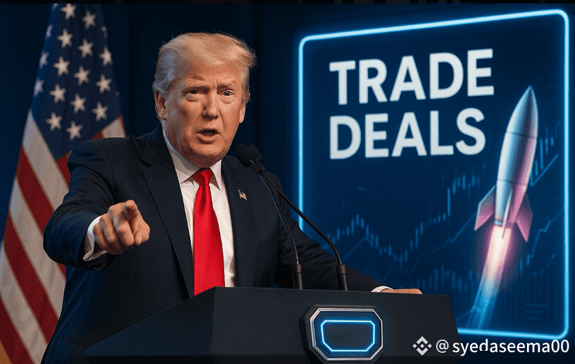 “🚨 TRUMP’s Trade Bombshell Incoming — Markets Brace for Bre | syedaseema00 on Binance Square