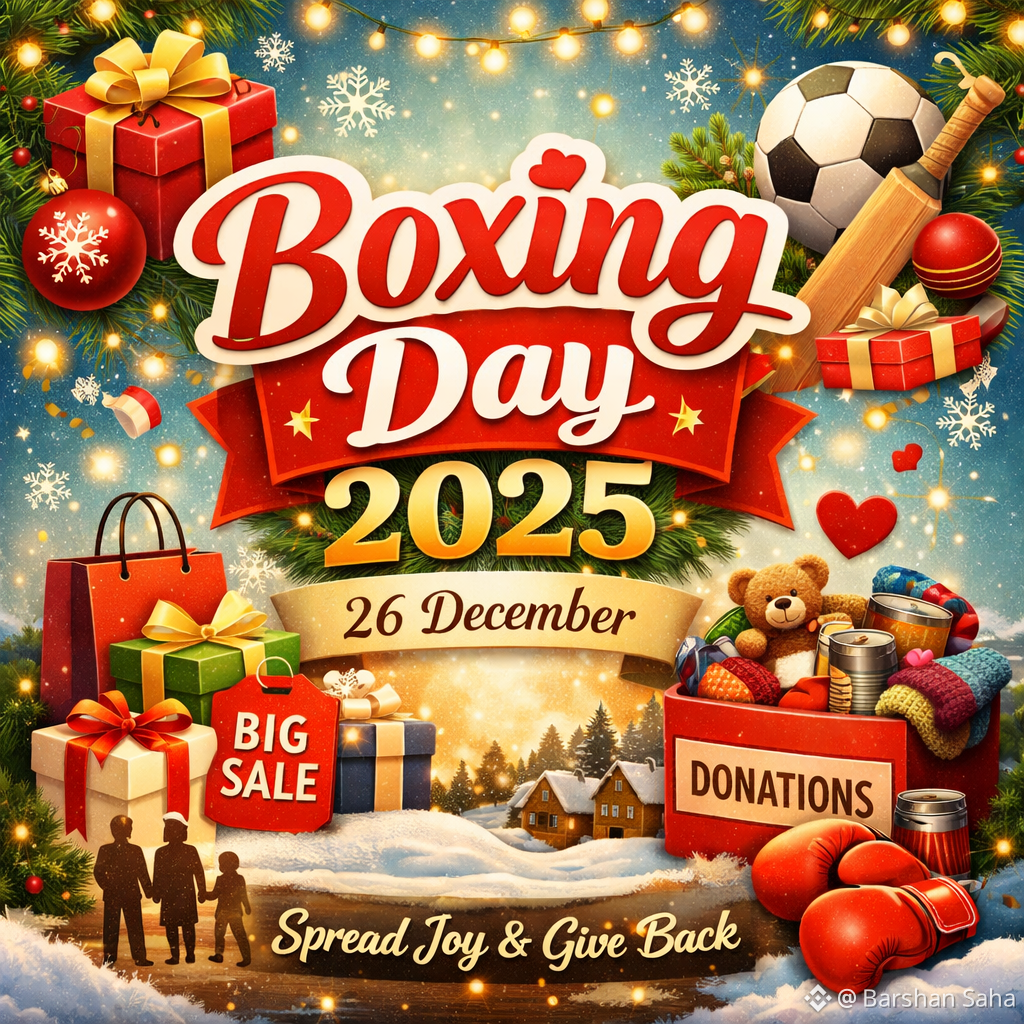 Boxing Day 2025 – 26 December 🎁 Boxing Day is a time to | Barshan Saha ...