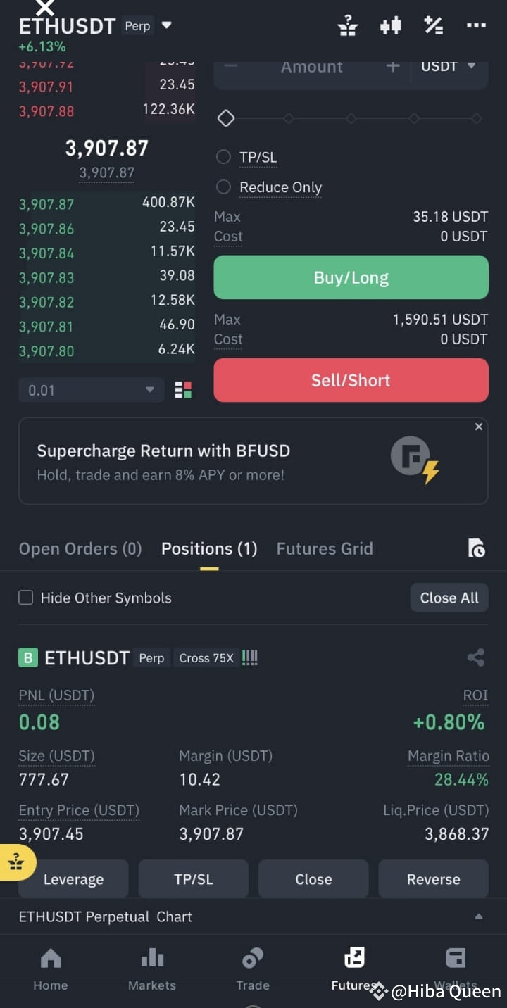 Ethereum ($ETH ) up by 5.66% and currently priced at $3926 | Hiba Queen ...