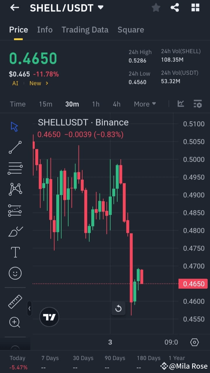 $SHELL /USDT Short Trade Setup!💯🔥 $SHELL has experience | Mila Rose on Binance Square