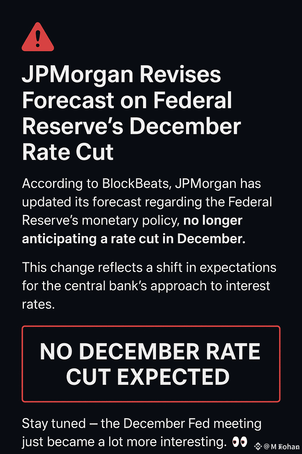 🚨 JPMorgan Updates Its Fed Outlook — No December Rate Cut | M Zohan on ...
