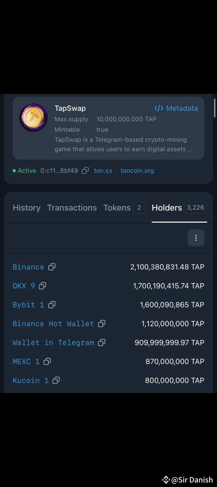 Tapswap Listing on Binance 👀 See 🥹 ️ | Sir Danish on Binance Square