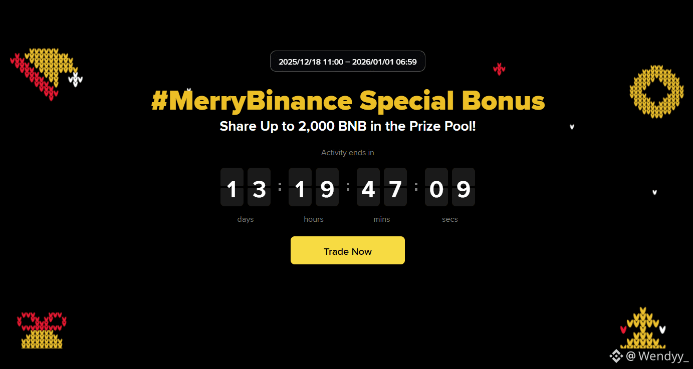 $BNB Celebrate Christmas on Binance Spot and Share 2,000 BNB | Wendyy ...