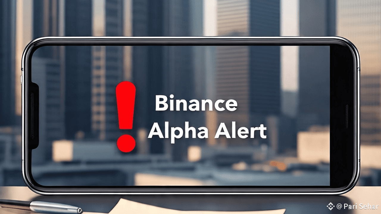 Binance Alpha Alert: Unlocking Market Insights | Pari Sehar on Binance ...
