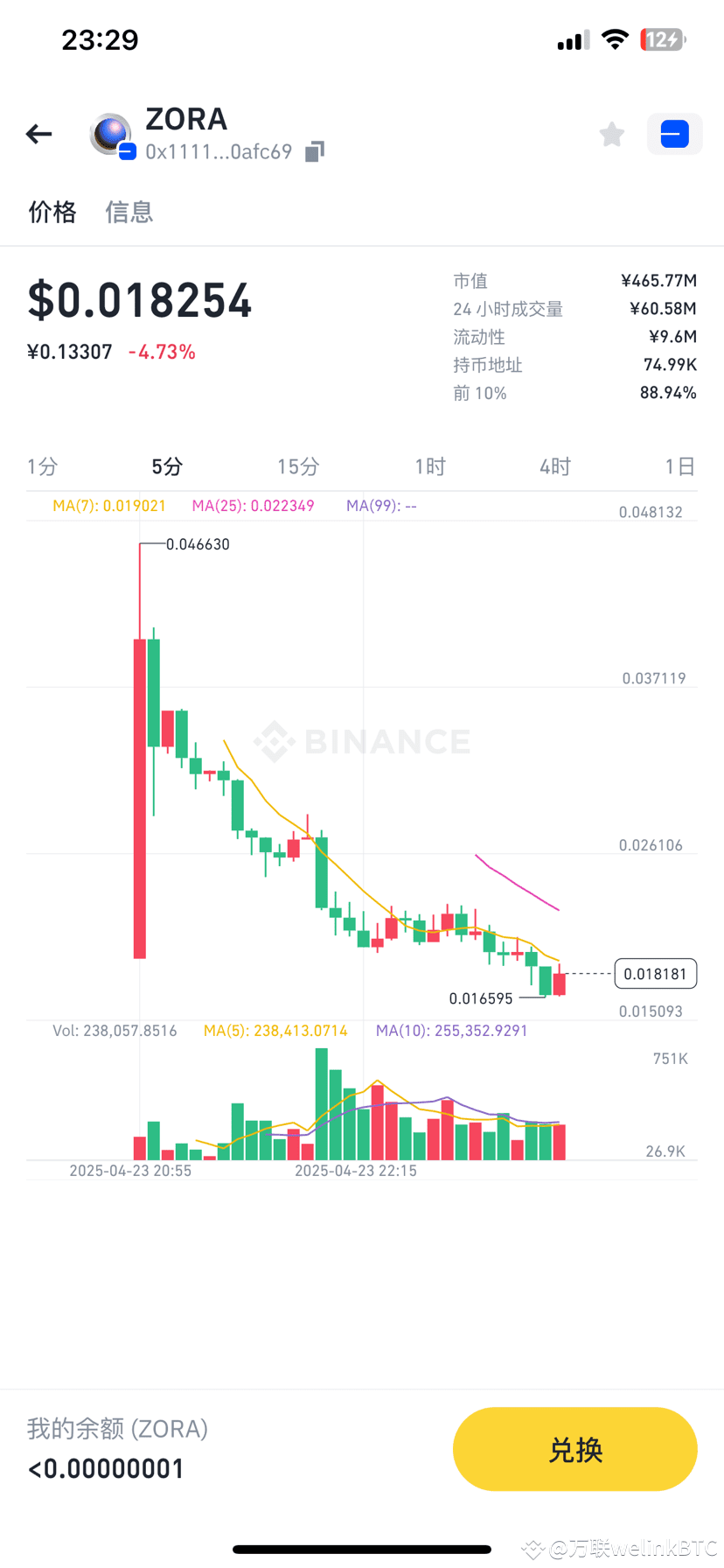 Zora @zora official issued $ZORA claim link: claim.zora.co/c | 万联 ...
