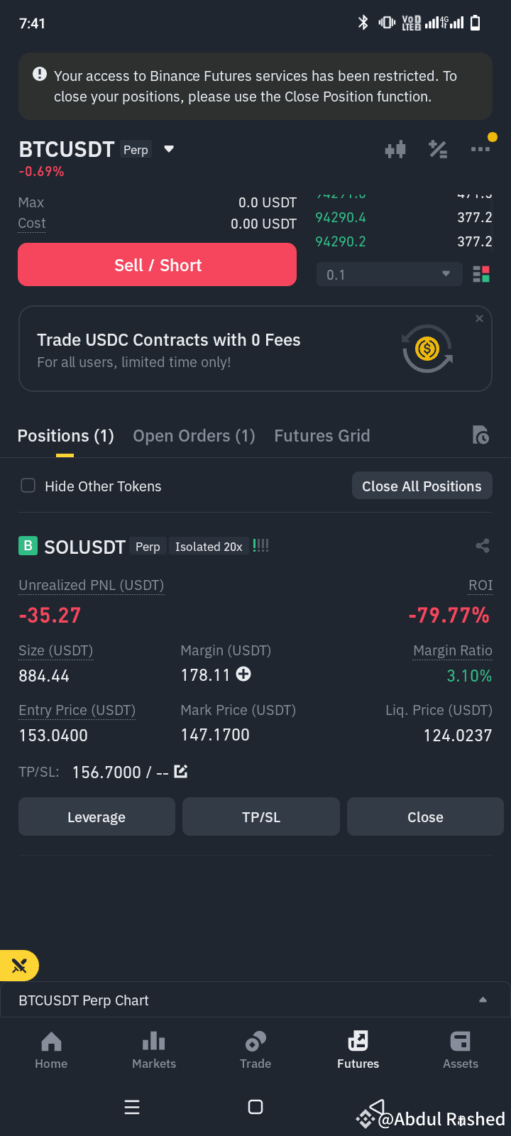 $SOL what shuould i do hold or close | Abdul Rashed on Binance Square