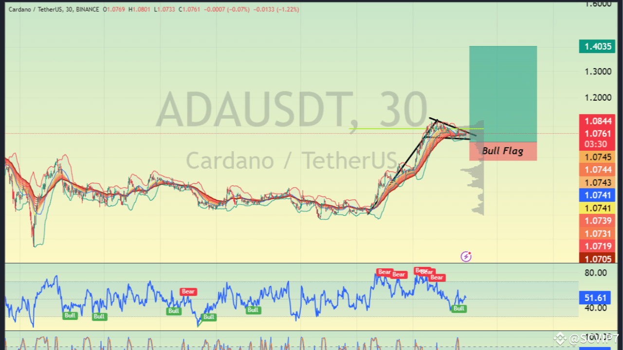 Cardano (ADA/USDT) Eyes $1.4035 Breakout Target | SwapCrypto on Binance Square