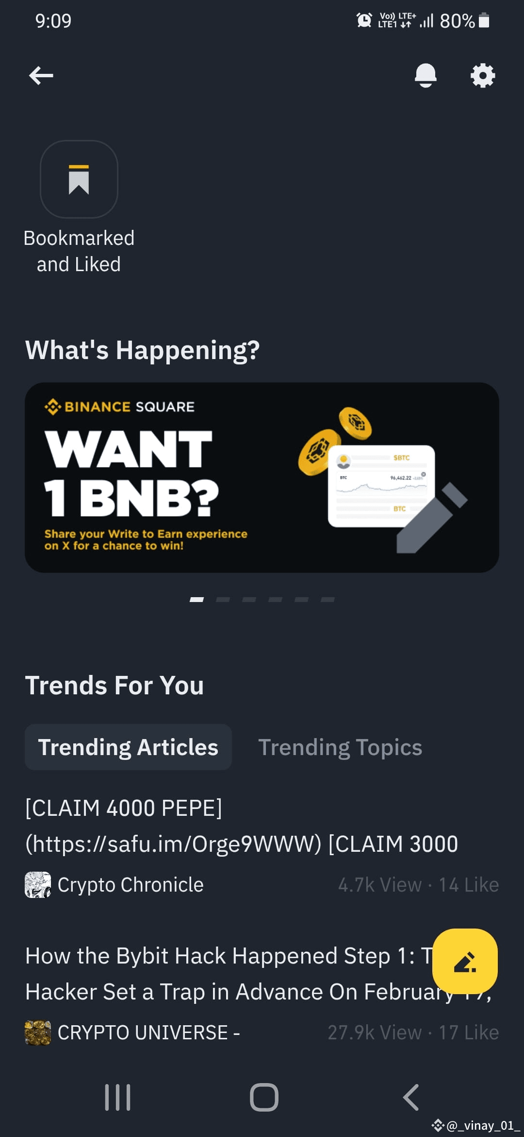 TAKE YOUR BNB TOKEN FREELY CLICK ON LINK =LINK GET $BNB #B | _vinay_01_ on Binance Square